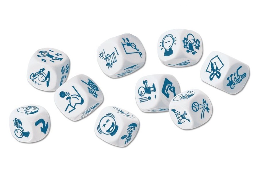 Story cubes : des dés pour inventer des histoires.